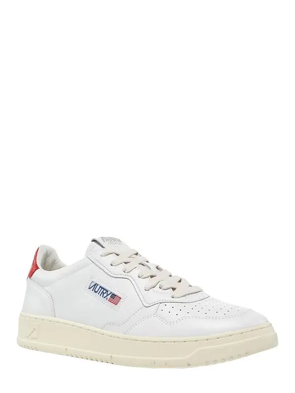 AUTRY Medalist Low Top Sneakers - White/red
