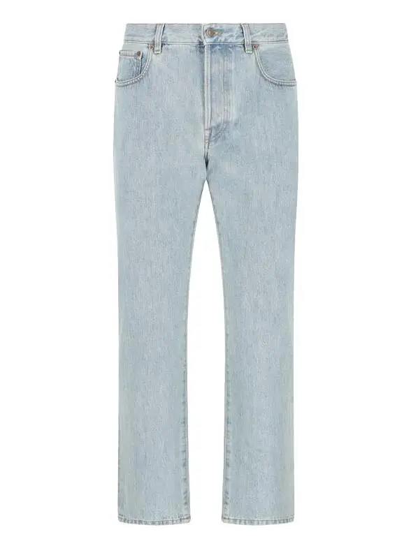 Valentino Garavani Slim Fit Jeans - Light Lav Blue Denim