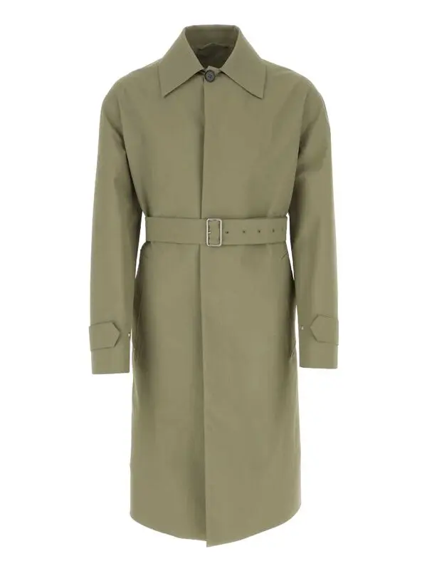 JIL SANDER Cotton Trench Coat - Green