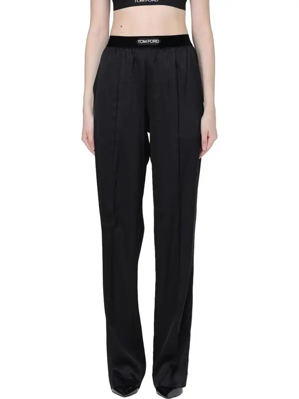 TOM FORD Wide Leg Pants - Black