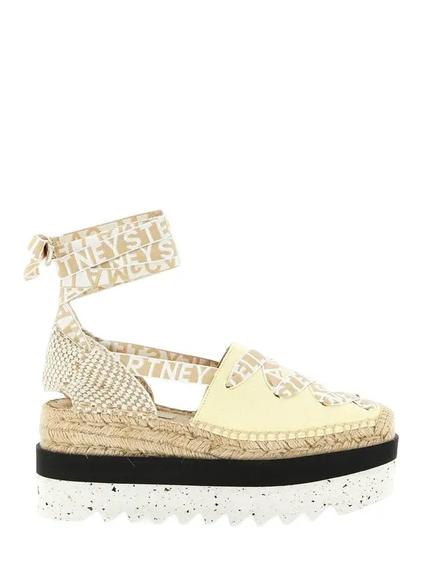 Stella McCartney Espadrille With Tie Fastening - Yellow