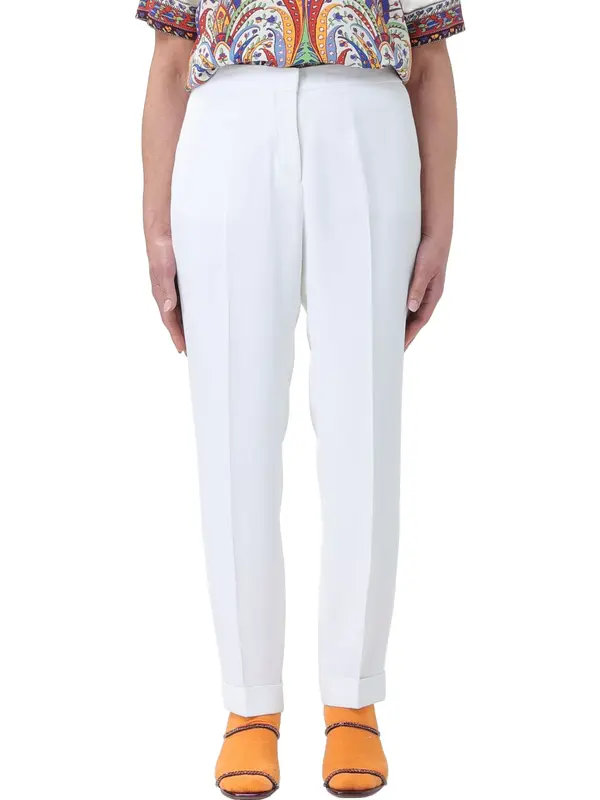 Etro Straight Leg Pants - White