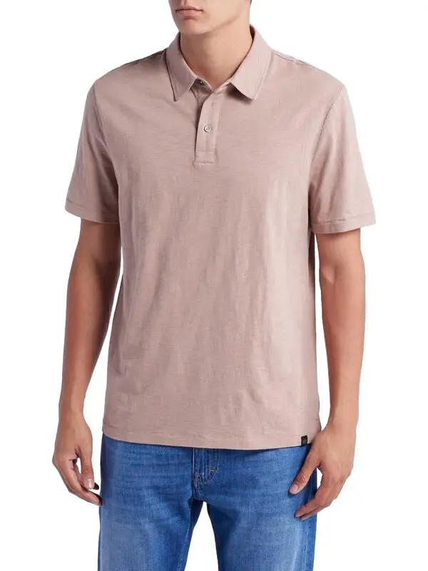 THREADS 4 THOUGHT Slub Jersey Polo - Balsa