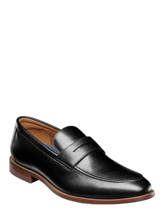 Florsheim Rucci Apron Toe Penny Loafer - Black