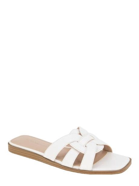 Bcbgmaxazria Meltem Square Toe Slide Sandal - Cloud Dancer