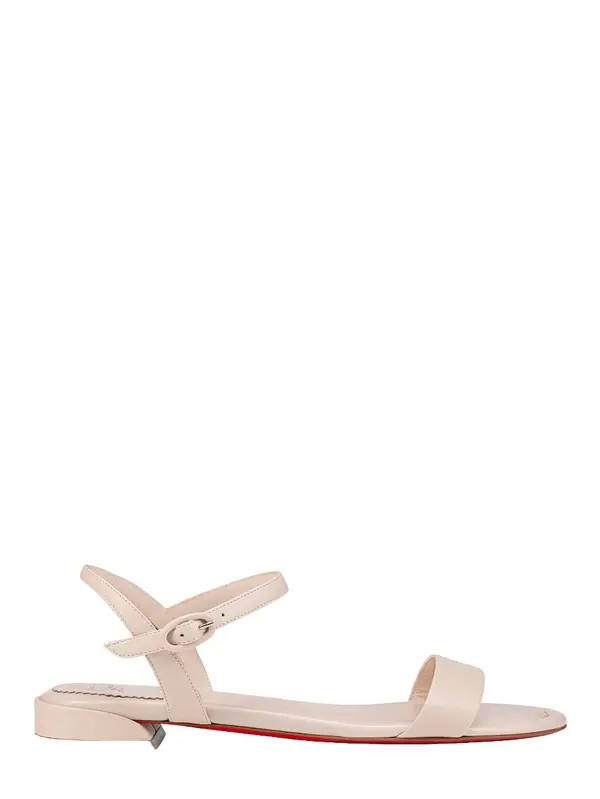 CHRISTIAN LOUBOUTIN Sweet Jane Ankle-strap Sandals - Leche