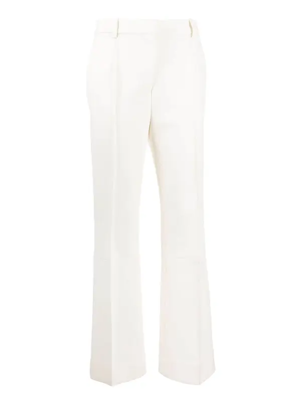 Victoria Beckham Tailored Flared Trousers - Neutrals