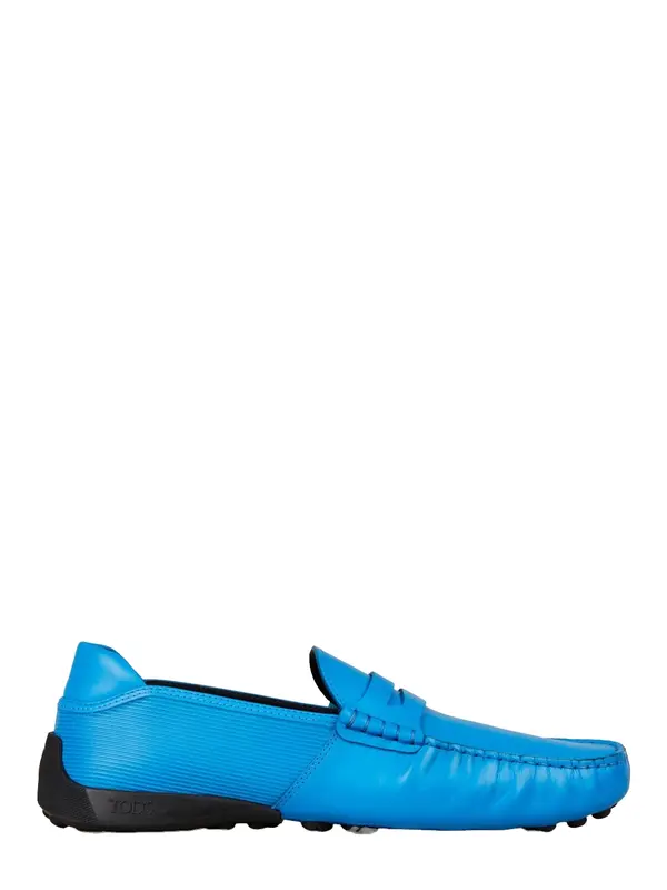 TOD'S X Automobili Lamborghini Leather Driving Loafers - Blue