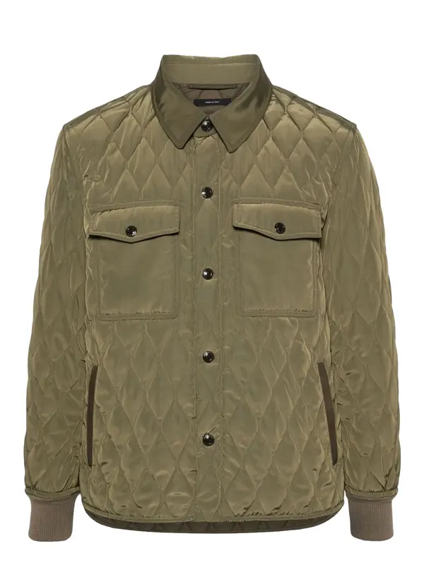 TOM FORD Padded Quilted Jacket - Green