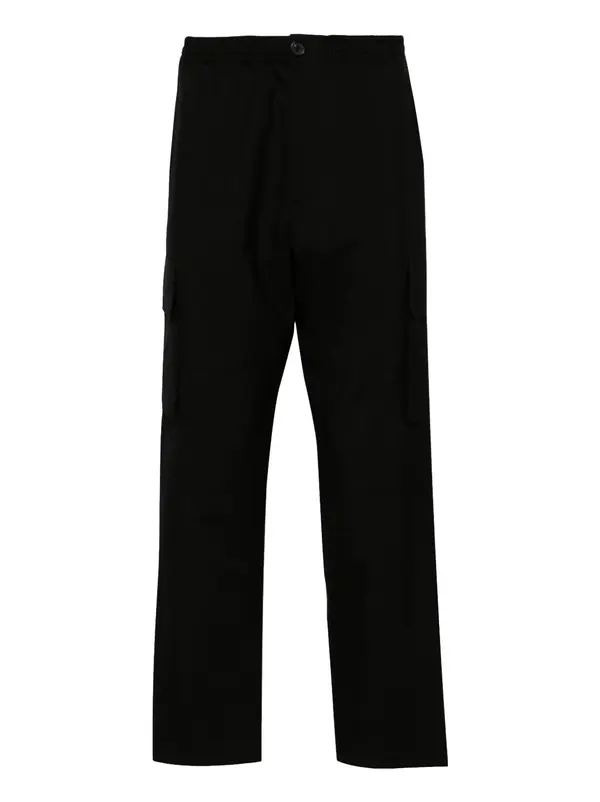 Marni Decorative-stitching Cargo Trousers - Black