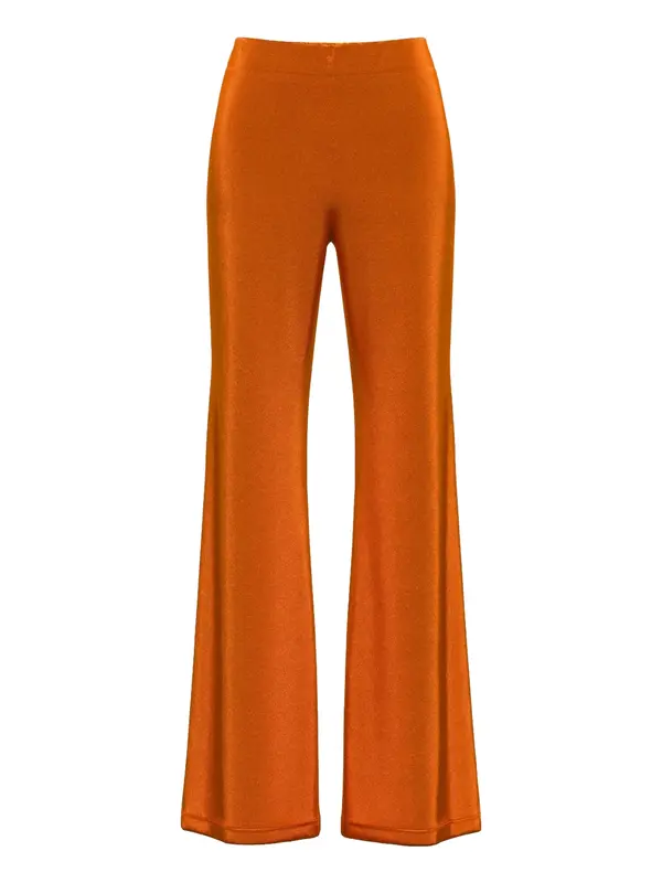 MARGHERITA MACCAPANI Easy Laminated Trousers - Orange