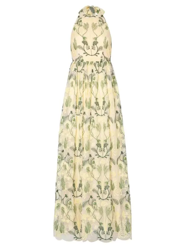 Agua Bendita Acanella Habitat Maxi Dress - Neutrals