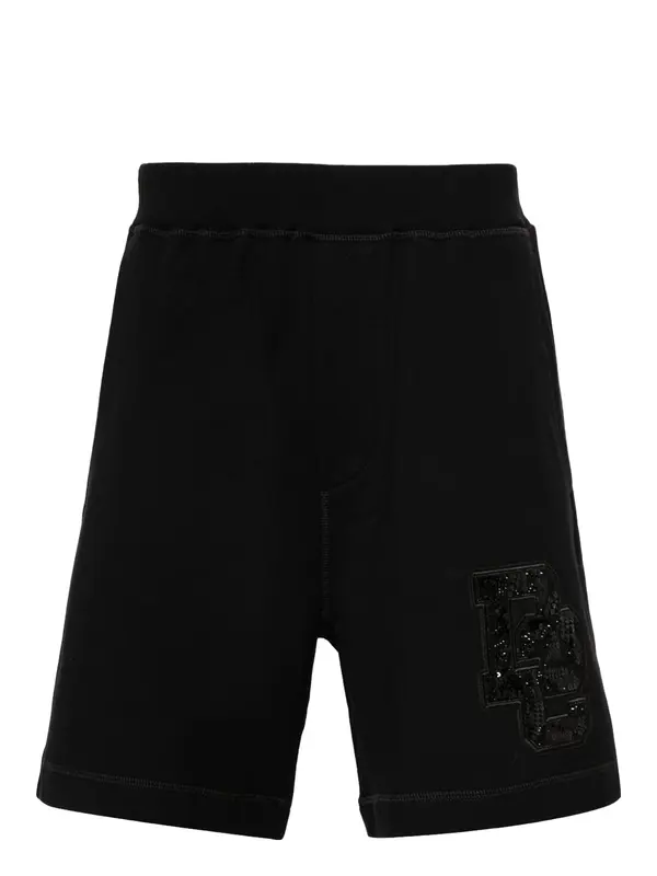 Dsquared2 Appliqué Track Shorts - Black