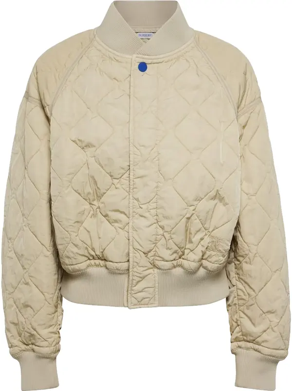 Burberry Quilted Oversized Bomber Jacket - Beige