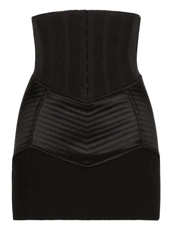Dolce & Gabbana Bustier Waist Mini Skirt - Black