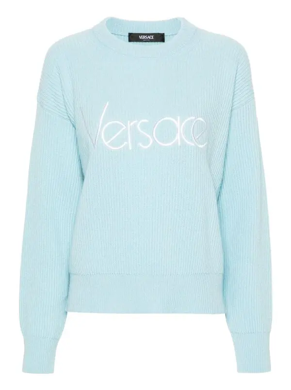 Versace 1978 Re-edition Logo Sweater - Blue