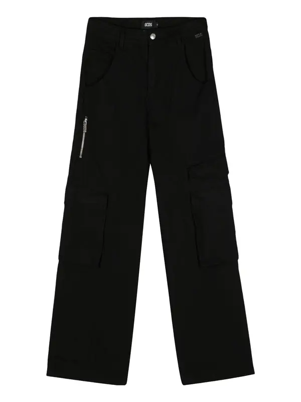 Gcds Ultracargo Wide-leg Trousers - Black