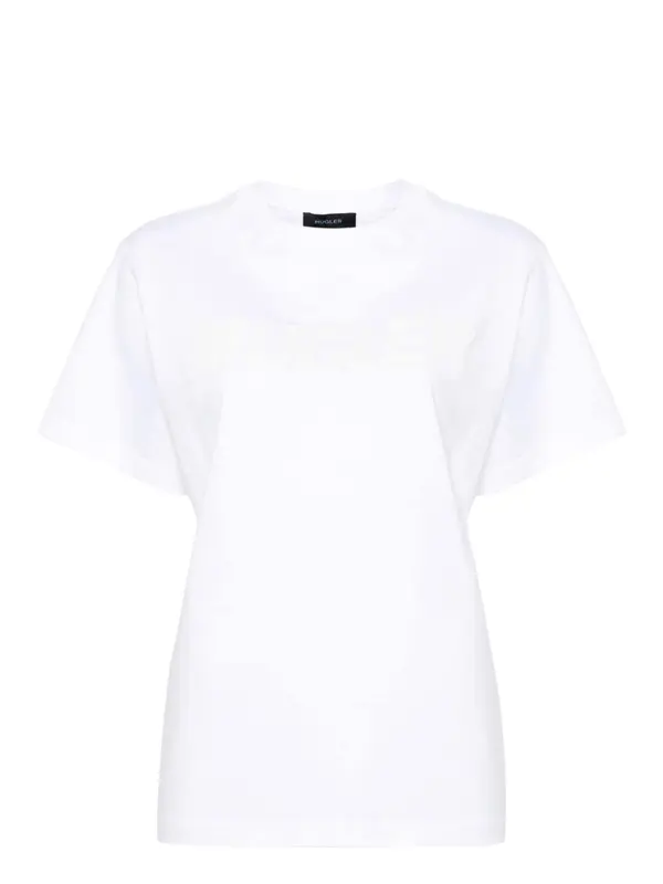 MUGLER Logo-print T-shirt - White