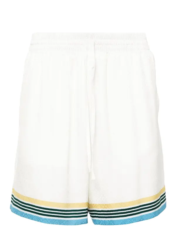 Casablanca Casa Way Monogram Shorts - White