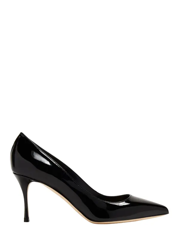 SERGIO ROSSI 75mm Godiva Patent-leather Pumps - Black