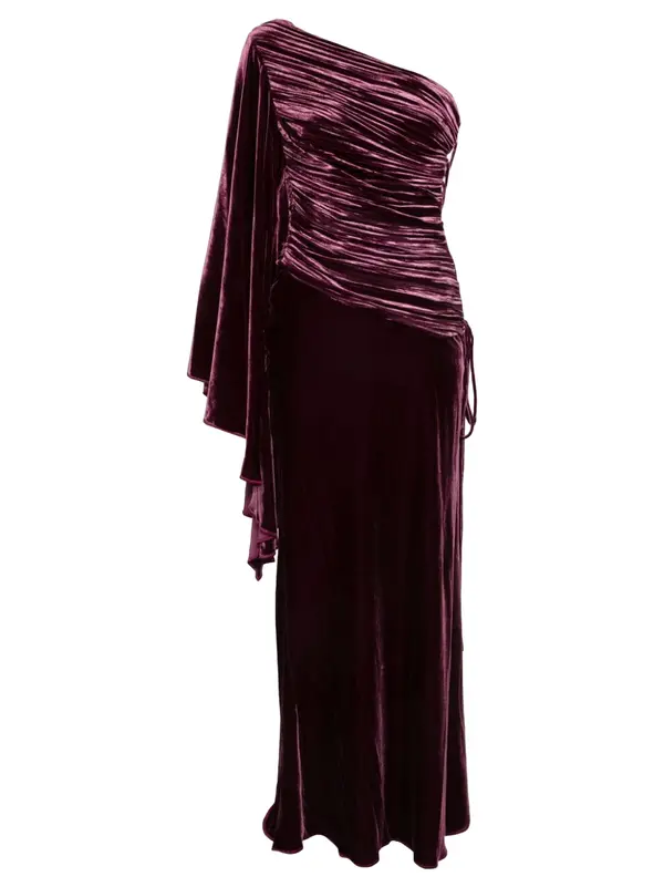 MARIA LUCIA HOHAN Yolanda Velvet Maxi Dress - Purple