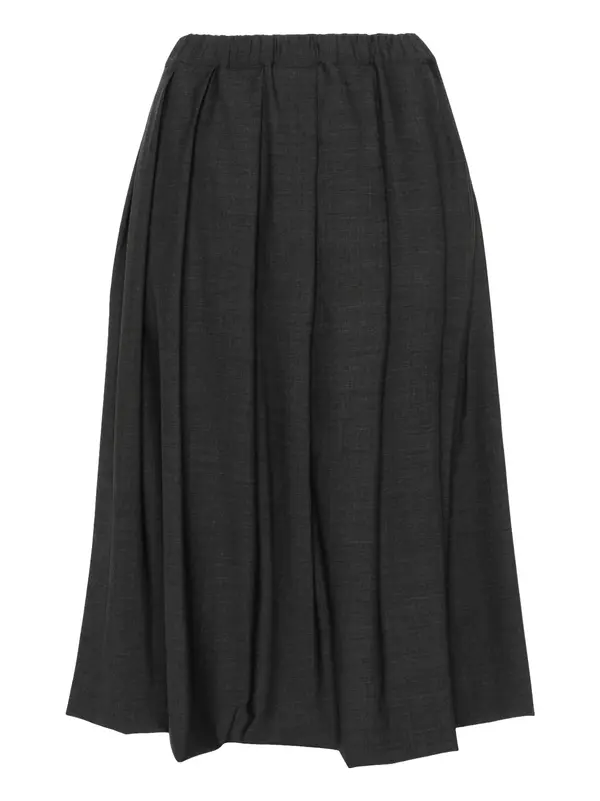 Fabiana Filippi Pleated Midi Skirt - Grey