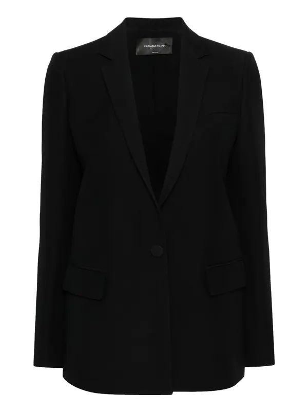 Fabiana Filippi Single-breasted Blazer - Black