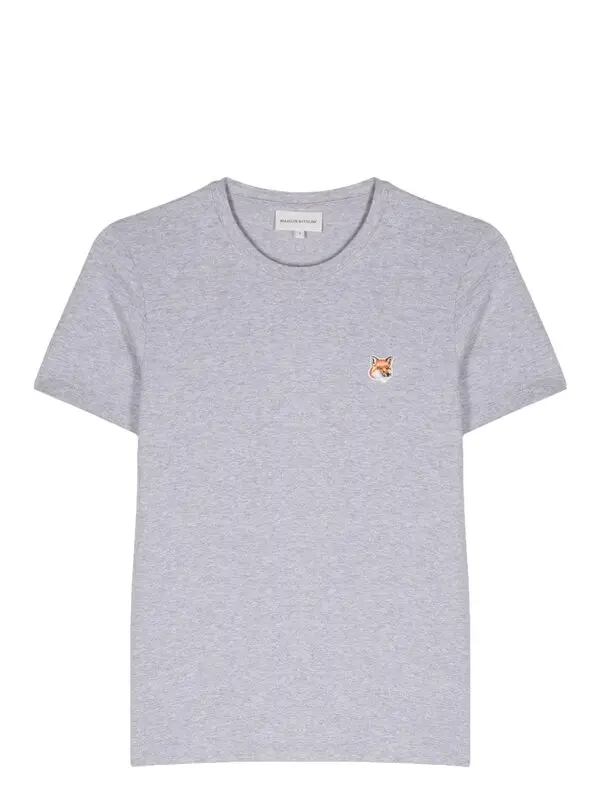 Maison Kitsuné Fox-motif T-shirt - Grey