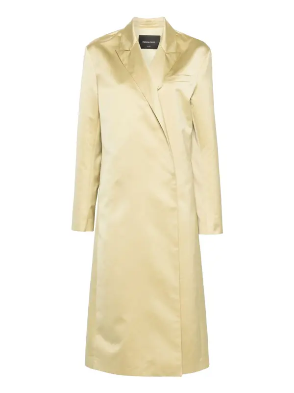 Fabiana Filippi Crepe Maxi Coat - Green