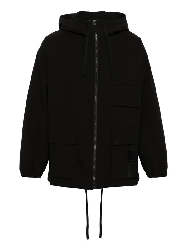 Hugo Ripstop Hooded Cargo Jacket - Black