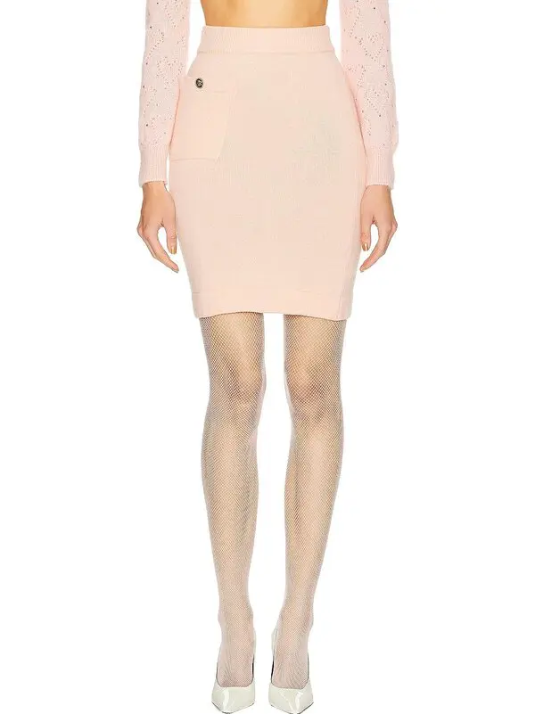 Chanel Cashmere Skirt - Pink
