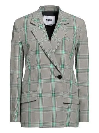 MSGM Double-breasted Blazer - Green