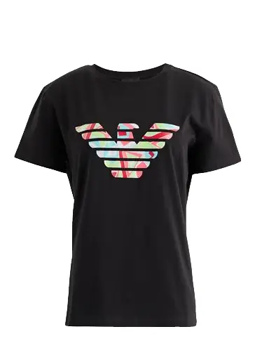 Emporio Armani Logo-print T-shirt - Black