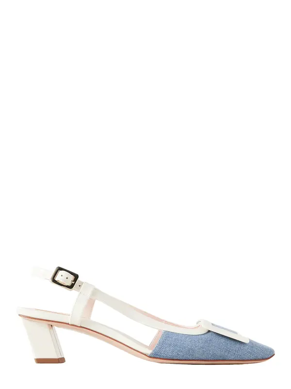 ROGER VIVIER Belle Vivier 45 Slingback Pumps - Blue