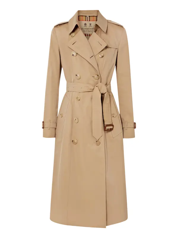 Burberry - Burberry Chelsea Long Organic Cotton-Gabardine Trench Coat