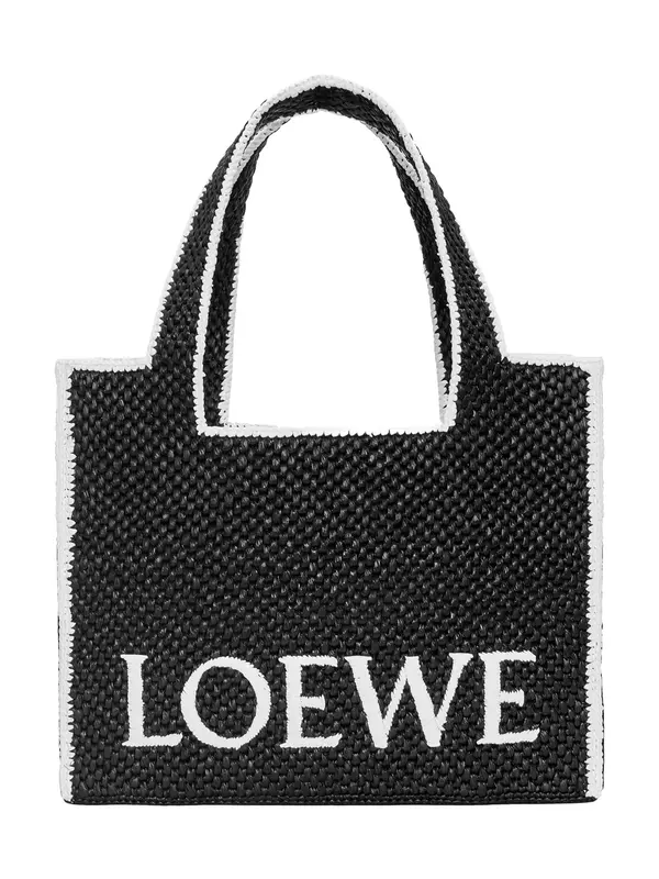 Loewe X Paula's Ibiza Large Font Tote Bag - Black