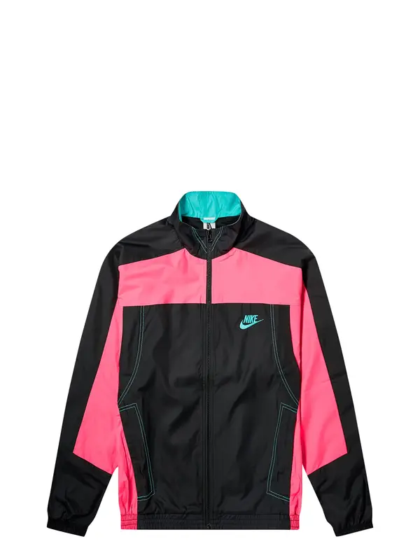 Nike X Atmos Nrg Vintage Patchwork Track Jacket /hyper Pink/hyper Jade - Black