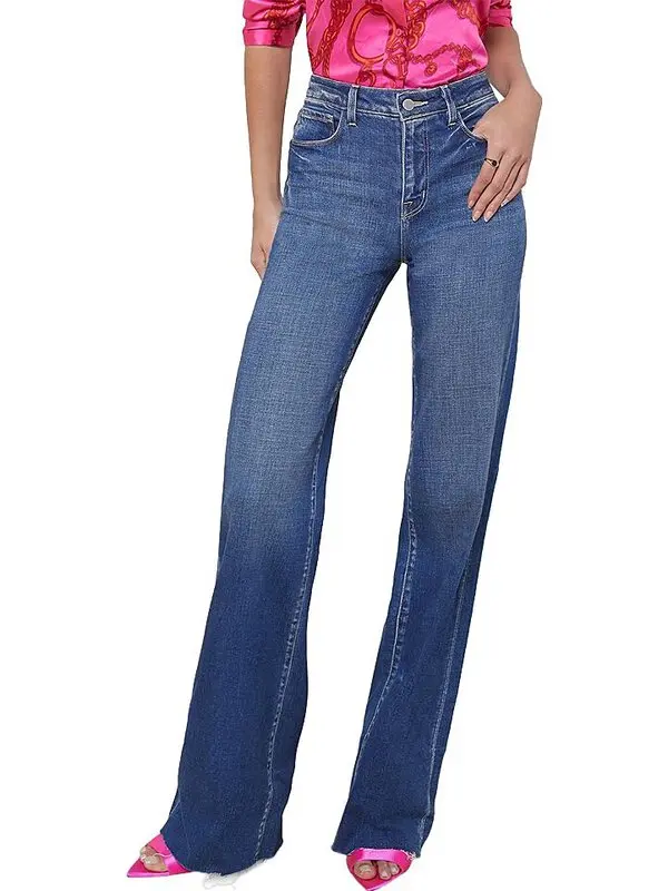 L'Agence Scottie High-rise Wide-leg Jeans - Hasting