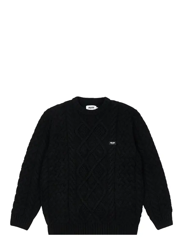 PALACE Cable Knit - Black