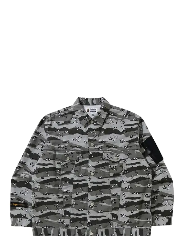 BAPE Desert Camo Loose Fit Trucker Jacket - Black