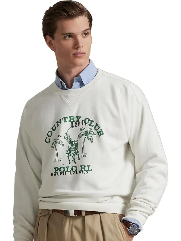 Ralph Lauren Vintage Fit Fleece Graphic Sweatshirt - Nevis