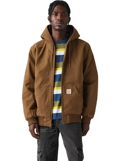 LEVI'S Potrero Hooded Bomber Jacket - Worker Brown