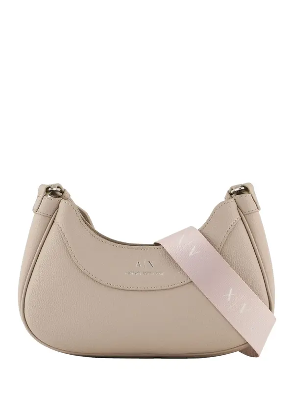Armani Exchange Logo Shoulder Bag - Neutrals