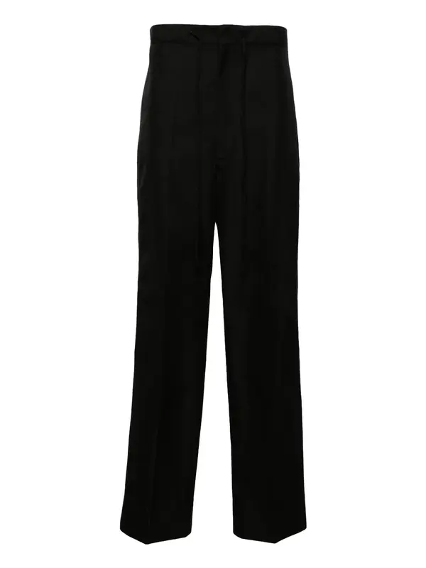 MAISON MARGIELA High-waist Wide-leg Trousers - Black