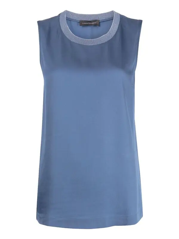 Lorena Antoniazzi Gemini Jersey Tank - Blue
