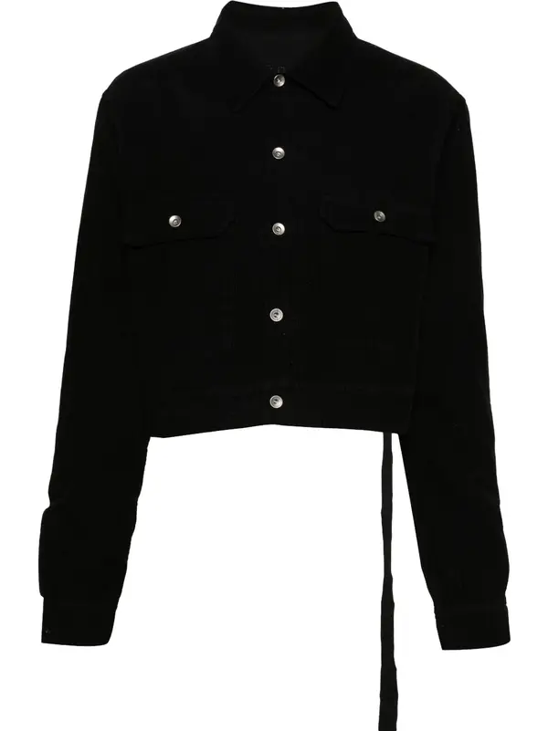 Rick Owens Corduroy Shirt Jacket - Black