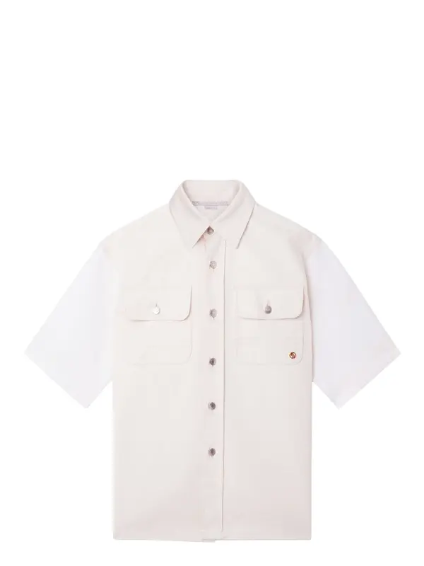 Stella McCartney Utility Denim Shirt - Neutrals