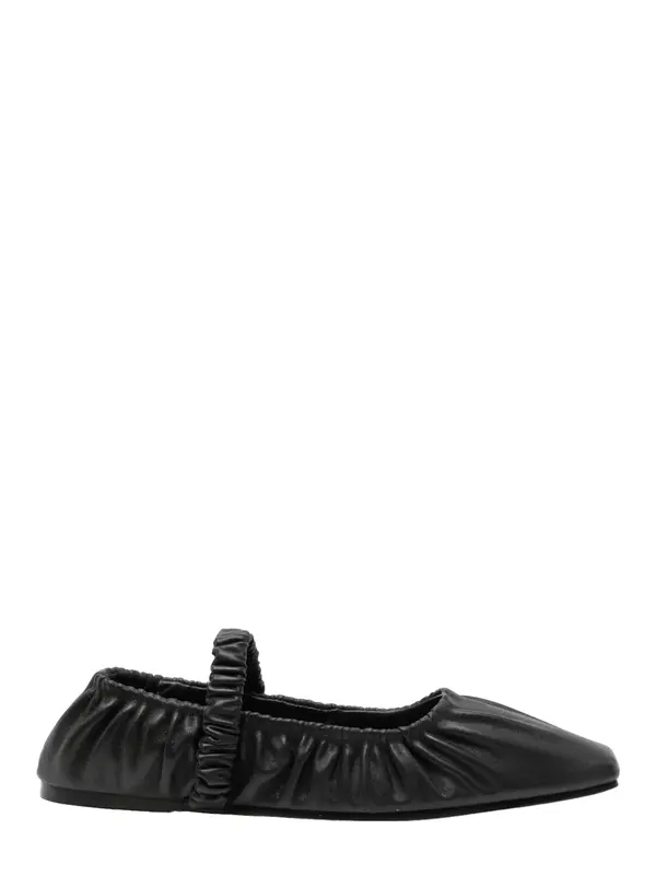Studio Amelia Zadie Flat Ballerina Shoes - Black