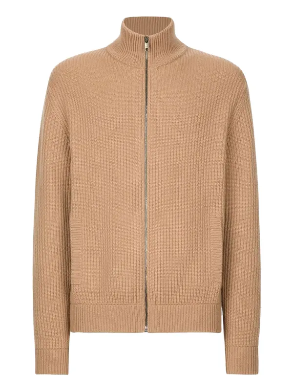 Dolce & Gabbana Ribbed-knit Cardigan - Neutrals