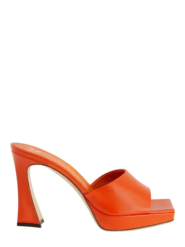 GIUSEPPE ZANOTTI 100mm Solhene Sandals - Orange